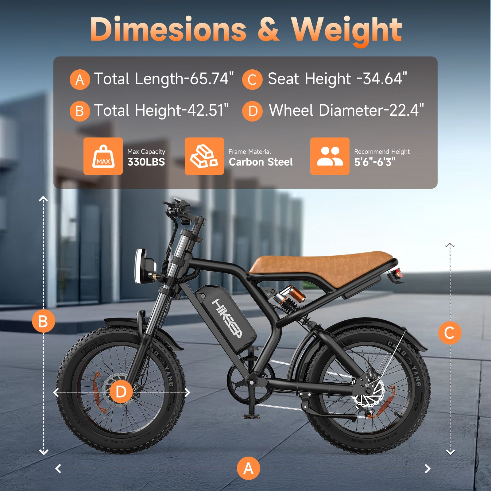 Long-Range & Powerful Motor Electric Bicycle | Hikeep Electric Bikes