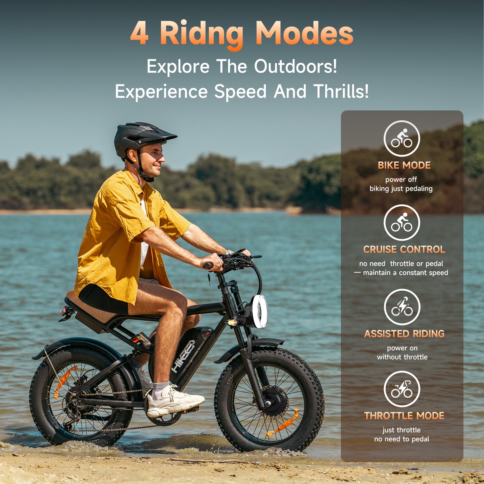 Long-Range & Powerful Motor Electric Bicycle | Hikeep Electric Bikes
